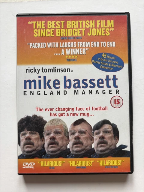 MIKE BASSETT ENGLAND Manager film, 15 rating DVD 2001, comedy, £2.32 ...
