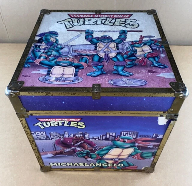 VINTAGE 80’S 90’S TMNT Wood Toy Box Teenage Mutant Ninja Turtles 16 ...