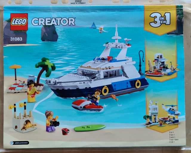 LEGO 31083 CREATOR 3 in 1: Yacht, mit Anleitung ohne OVP EUR 29,95 ...