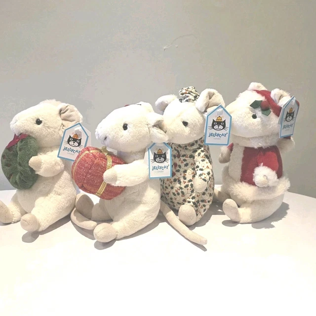 JELLYCAT MOUSE SOFT Toy ALL NEW TAGGED Christmas Bundle X 4 £250.30 ...