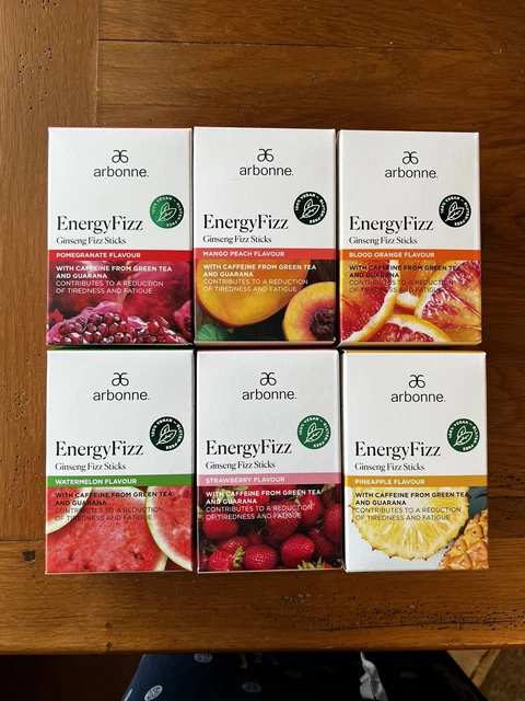 SALE! ARBONNE ENERGY Fizz Sticks 4 Boxes Of 30 = 120 Sachets Pick 4!! V ...