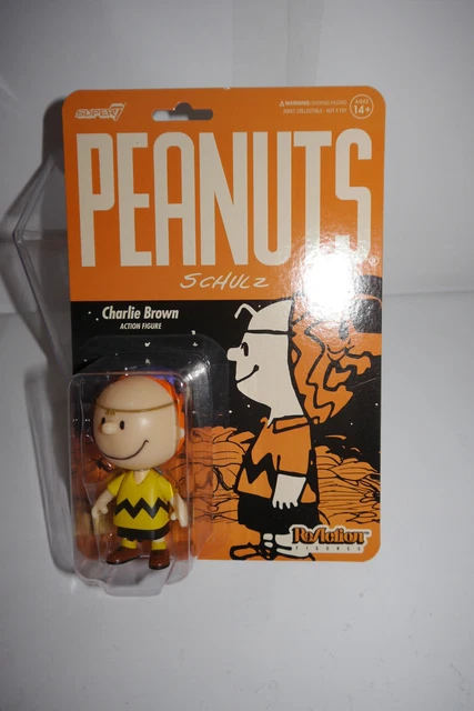 PEANUTS REACTION WAVE 4 Masked Charlie Brown 9 CM Action Figure Super7 Oaa $28.27 - PicClick CA