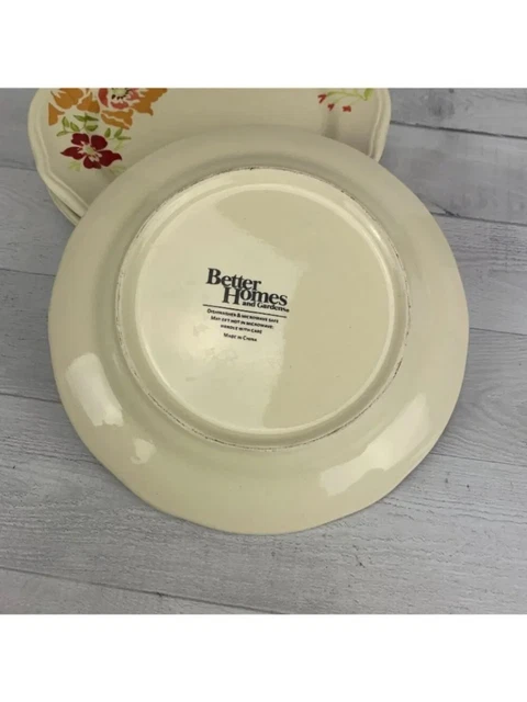 BETTER HOMES AND Garden CITRUS BLOSSOMS Stoneware Salad Lunch Plates ...