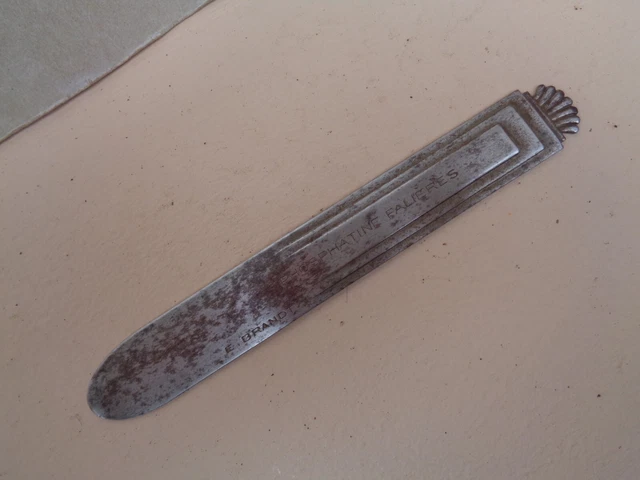 COUPE-PAPIER ART-DECO SIGNE Edgard Brandt Phosphatine Falieres EUR 10 ...