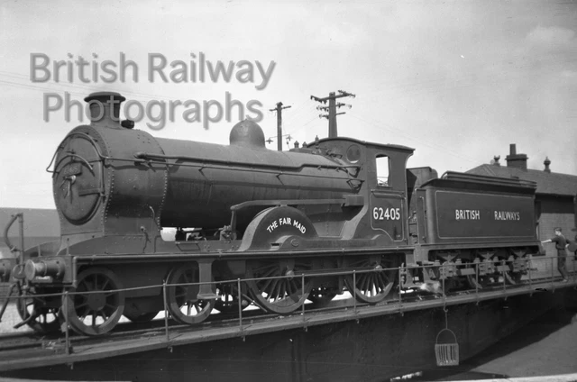LARGER NEGATIVE BR British Railways Steam Loco 62405 Class D29 at ...