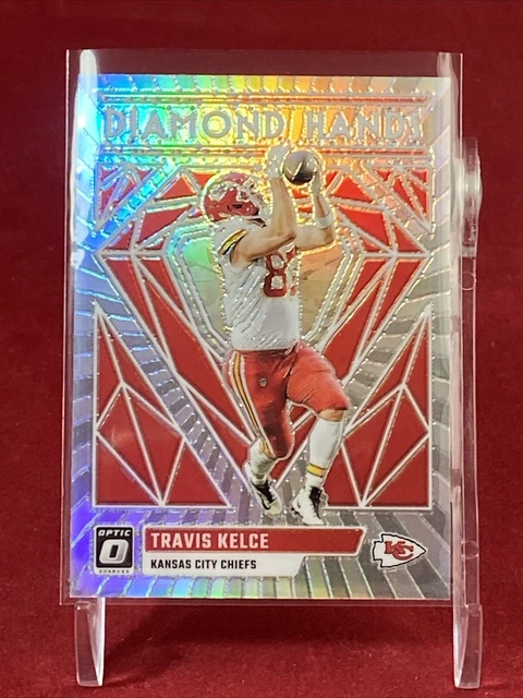 CARTA CALCIO TRAVIS KELCE SP 2023 OTTICA PANINI ARGENTO PRIZM NFL #DH ...