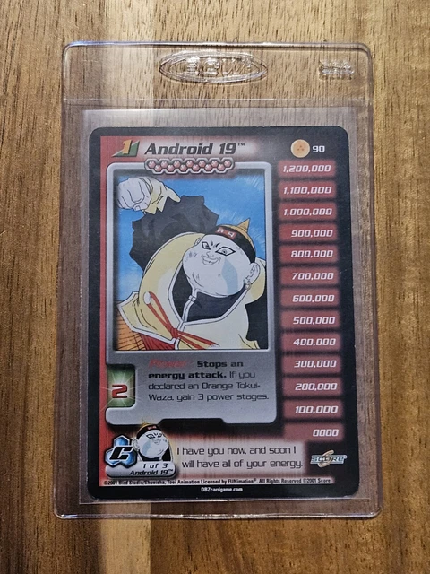 DBZ CCG ANDROID 19 #90 LP Unlimited Cell Saga Score Dragon Ball Z 2001 ...