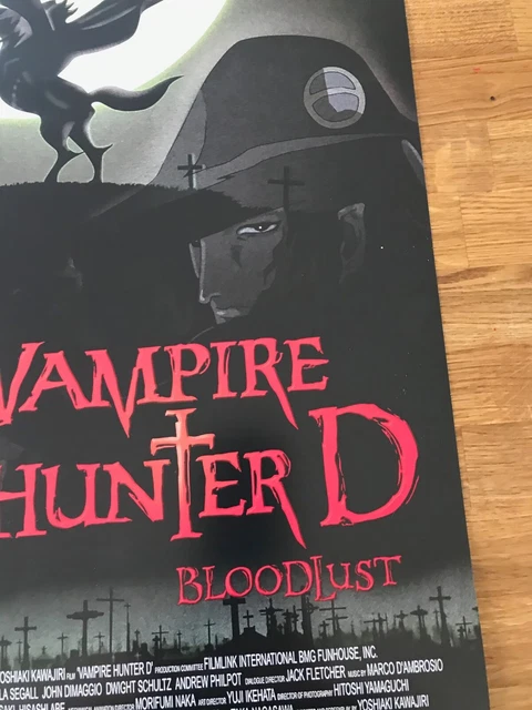 MOVIE POSTER VAMPIRE Hunter D Bloodlust 420mm x 594mm (Size A2) EUR 4 ...