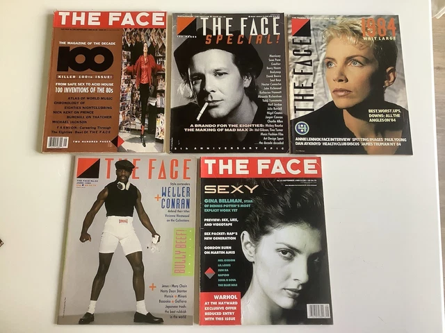 THE FACE MAGAZINES job lot 5 issues. 1980’s music fashion art £20.00 ...
