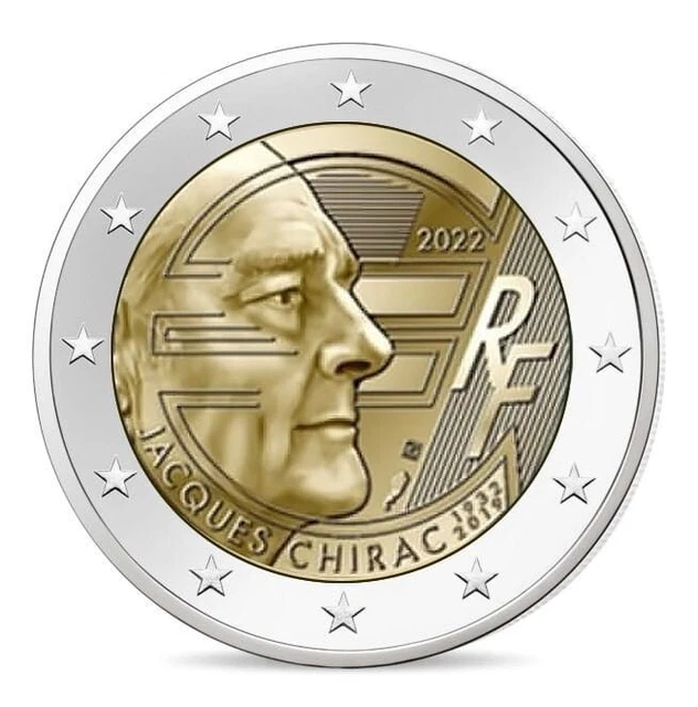 2 EURO FRANCIA 2022 JACQUES CHIRAC MONETA COMMEMORATIVA FDC blister ... 2 EURO FRANCIA 2022 JACQUES CHIRAC MONETA COMMEMORATIVA FDC blister ...