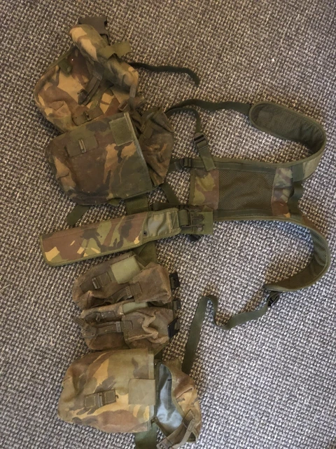 BRITISH ARMY MTP PLCE Webbing Set Yoke Belt Water Utility Frog Double ...