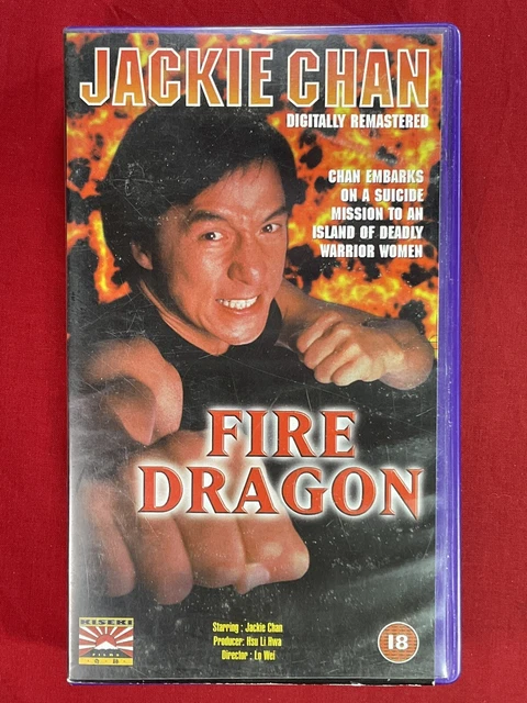 JACKIE CHAN FIRE Dragon VHS Video, Kiseki Films, Cert 18 Movie £5.00 ...