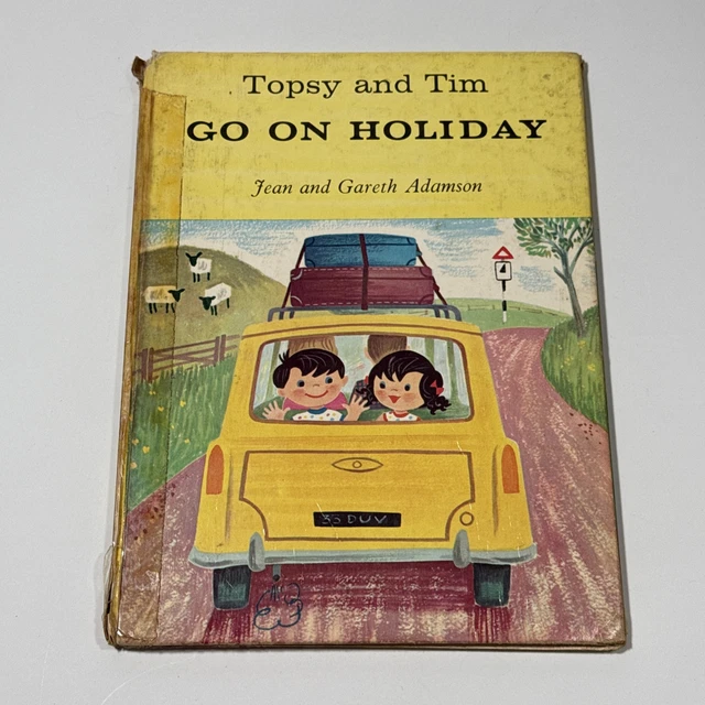 TOPSY & TIM Go on Holiday vintage book Jean Gareth Adamson Blackie 1965 ...
