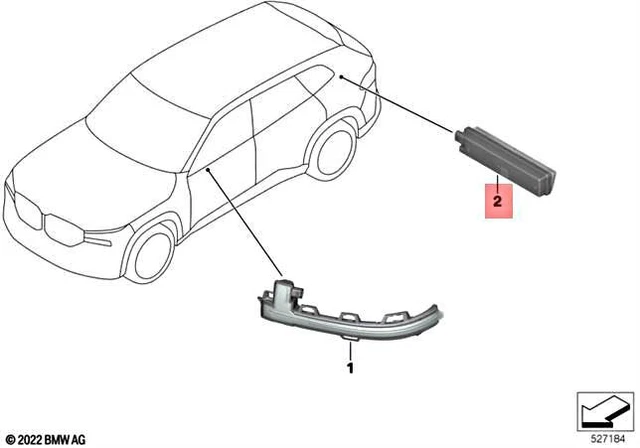 GENUINE BMW G09 G70 735i 740dX 740i 750eX 760iX Centre light ...