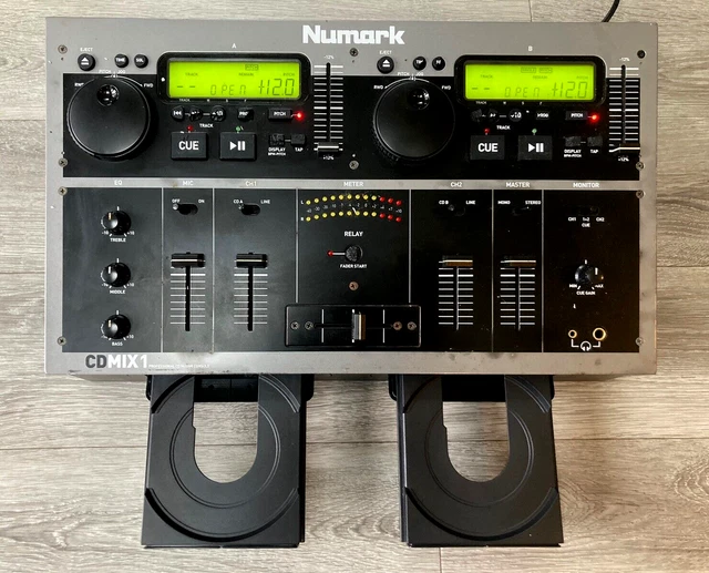 NUMARK CD MIX Dual Twin Cd Player With Built In Mixer -Cd Cdj Decks ...