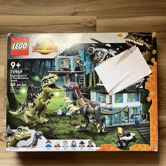 LEGO 76949 JURASSIC World Giganotosaurus & Therizinosaurus Attack ...