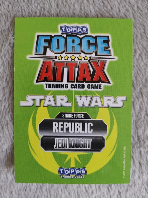 STAR WARS FORCE Attax Series 2 OBI-WAN KENOBI Jedi Knight Strike Force ...