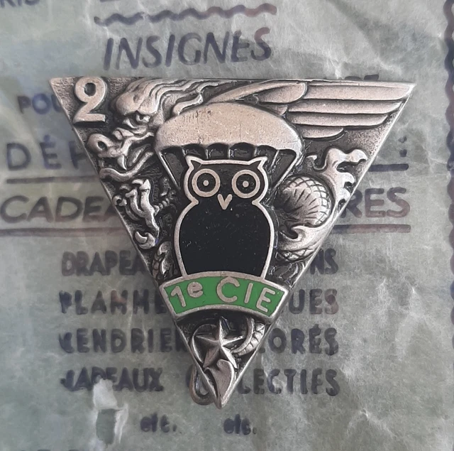 BADGE 1ST COMPANY 2nd REP PARATROOPER FOREIGN LEGION Drago Retirement ...