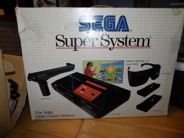 SEGA MASTER SUPER System Console 3D Glasses Boxed Instructions Games ...