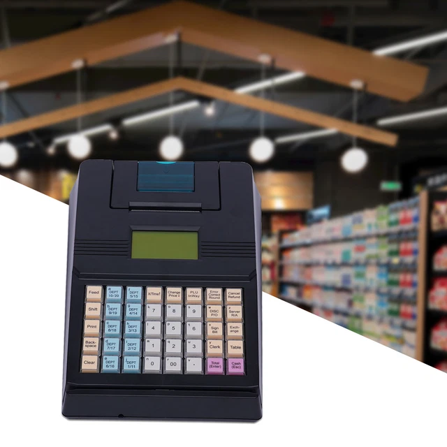 ELECTRONIC CASH REGISTER LCD Cashier POS System for Retail Supermarket ...