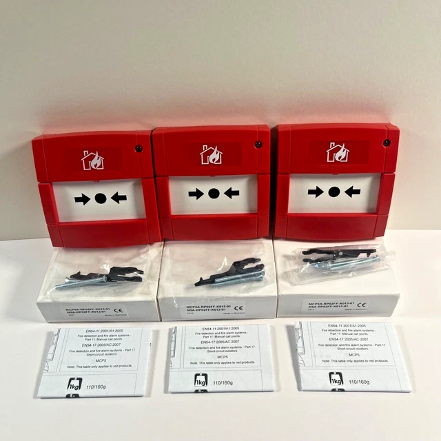 3 X KAC MCP5A-RP02FF-K013-01 Flexible Manual Call Point with Isolator £ ...