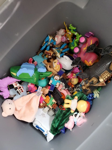 SMALL TOY LARGE Flat Rate Box Surprise Random FILLED Box Vintage Modern ...