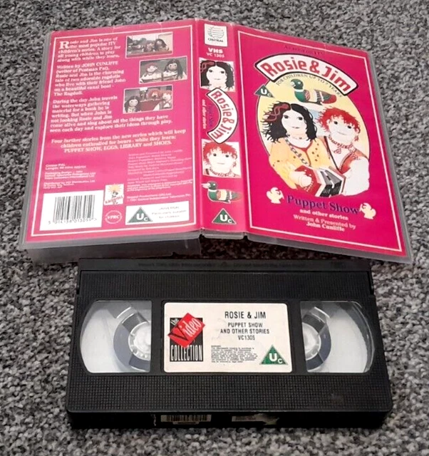 ROSIE & JIM Puppet Show Eggs Library John Cunliffe Pal Vhs Video Kids ...