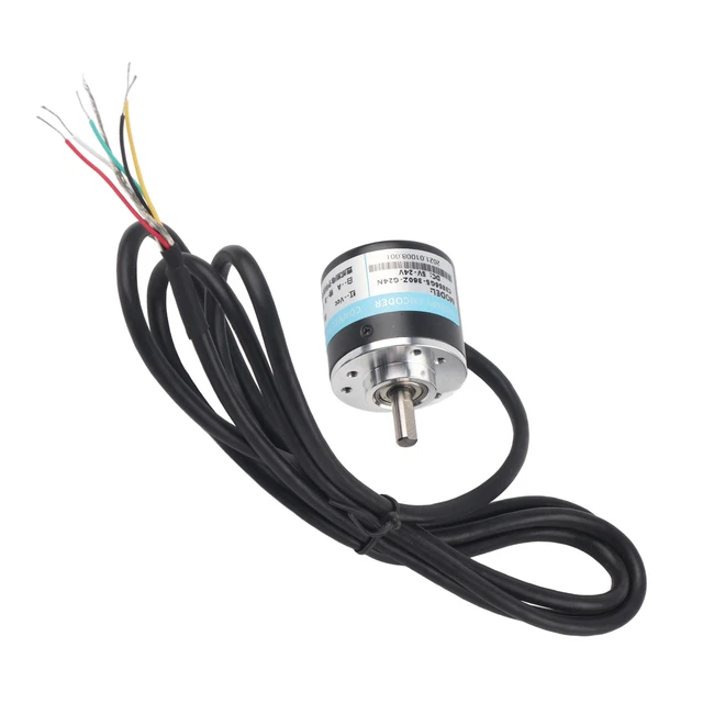 PHOTOELECTRIC ENCODER ABZ 3-Phase DC5-24V Solid Shaft Spare Part For ...