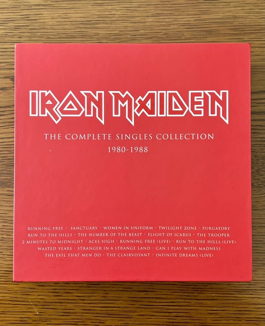 IRON MAIDEN COMPLETE Singles Collection 80-88 BMG 7" Single Vinyl Record Box Set EUR 1.028,79 ...