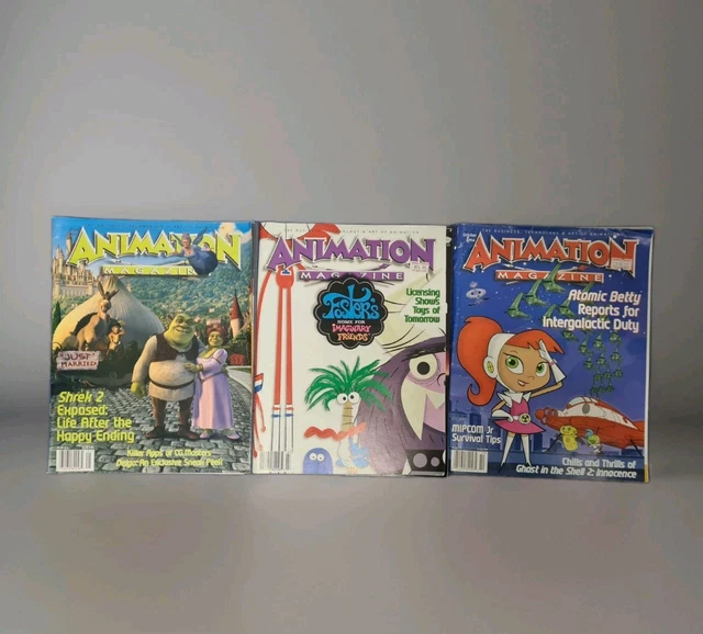 ANIMATION MAGAZINE, LOT of 3 2004 Random Mixed MAGAZINES $17.50 ...