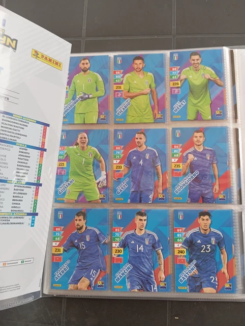 LOTTO COMPLETO 108/108 carte Azzurri Adrenalyn 2024 Calciatori Panini Esselunga EUR 5,00 ...