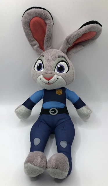 DISNEY ZOOTROPOLIS TALKING Officer Judy Hopps Rabbit Plush Soft Toy 14 ...