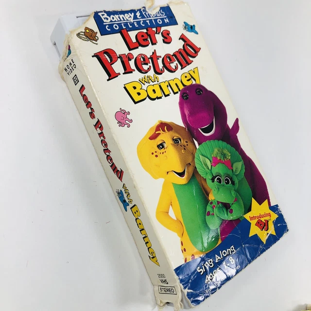 BARNEY VHS TAPES Barney's Lot of 3 WannaRunnaRound Lets Pretend Lets ...