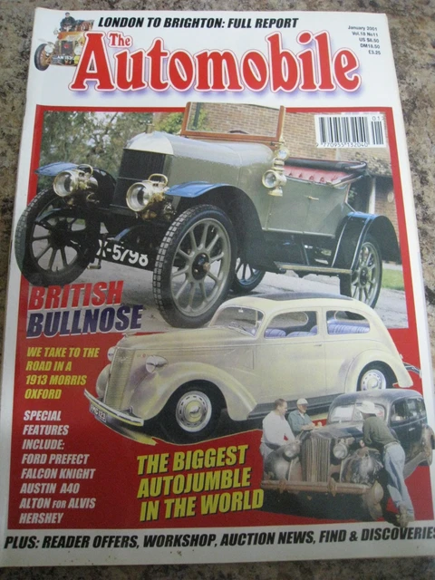 THE AUTOMOBILE JAN 2001 British Bullnose Morris Oxford Ford Prefect ...