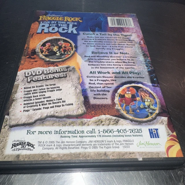 FRAGGLE ROCK - Live By the Rule of the Rock (DVD, 2005) $14.41 ...