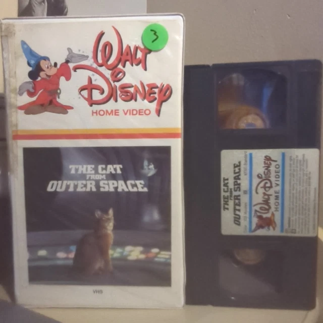 THE CAT FROM Outer Space VHS Walt Disney Home Video WHITE CLAMSHELL ...