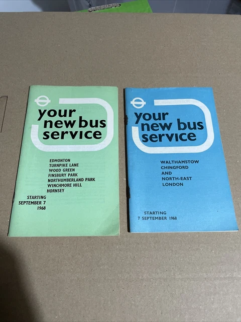 LONDON TRANSPORT BUSES - Your New Bus Service Booklets - East London ...