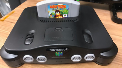 NINTENDO 64 N64 Pal RGB CPU overclock mod Black shell + recapped ...