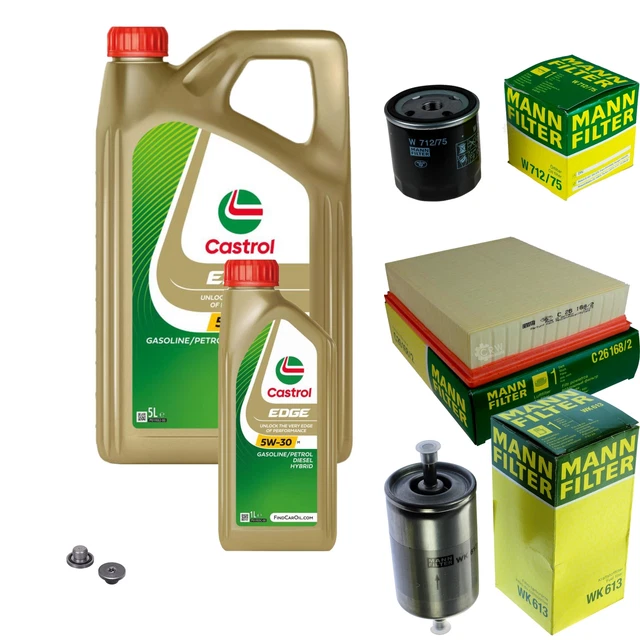 MANN-FILTER INSPECCIÓN SET 6L castrol edge 5W-30 M para Opel Frontera A 2.2i EUR 148,81 ...