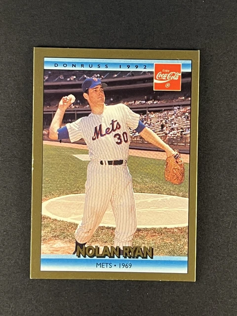 NOLAN RYAN 1992 Donruss Coca-Cola #3 de 26 Mets de New York EUR 2,23 ...