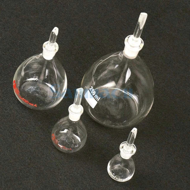 5-1000ML GLASS SPECIFIC Gravity Bottle Pycnometer Class A Science Lab ...