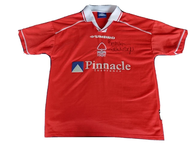 SIGNED COLIN COOPER nottingham forest home shirt 98/99 medium £147.00 ...