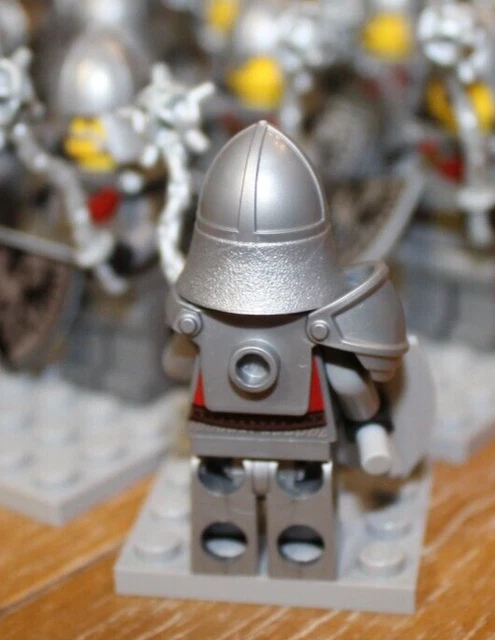 LEGO CASTLE RED Falcon Knight BAM Minifigure Medieval Shield Mace Armor ...