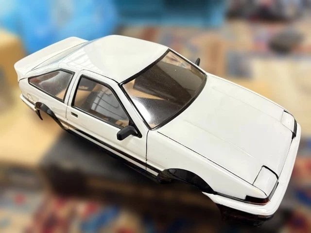 TOYOTA AE86 SPRINTER Trueno 1/10 RC Painted Body Only Custom Pop Up ...