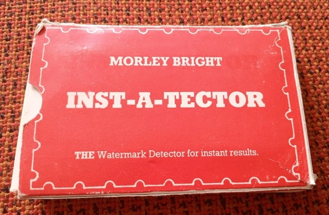 VINTAGE MORLEY BRIGHT Inst A Tector Watermark Detector In Original Box ...