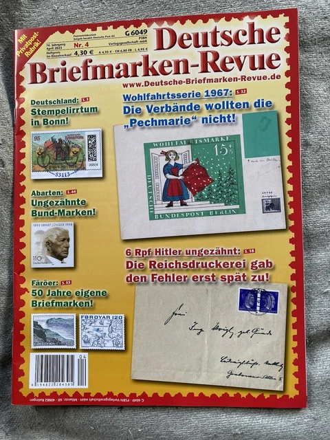 DEUTSCHE BRIEFMARKEN REVUE. Heft April 25. EUR 1,00 - PicClick DE