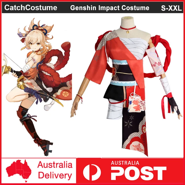 GENSHIN IMPACT YOIMIYA Cosplay Costume Full Set Women Girls Halloween ...