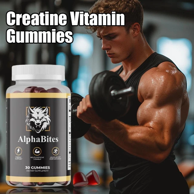 BITES GUMMIES FOR Men AlphaBites ED Gummie Male BIGD 30 Creatine ...