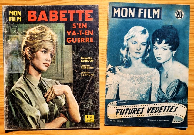 BRIGITTE BARDOT LOT De 2 Magazines Mon Film Futures Vedettes Babette ...