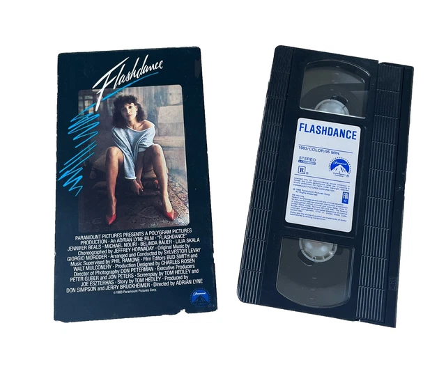 FLASHDANCE (VHS, ORIGINAL 1983 version!) Jennifer Beals 80's Vintage ...